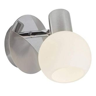 Brilliant lampe Tiara applique murale fer/blanc | 1x D45, E14, 40W, adapt&eacute; aux lampes &agrave; suspension (non inclus) | &Eacute;chelle A ++ &agrave; E | T&ecirc;te pivotante