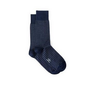 Au Printemps Paris Lot de deux paires de chaussettes hautes en coton m&eacute;lang&eacute;