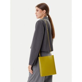 Calvin Klein Handtasche Calvin Klein Line Ns Crossbody Lth Bag LV04F3005G Gr&uuml;n