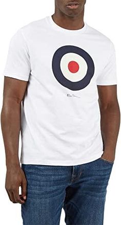Ben Sherman T-shirt pour homme Signature Target, Blanc., L