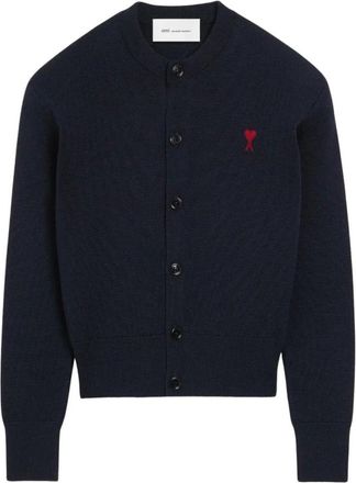 Ami Femme, Pulls, Bleu, Taille: 38 FR ADC Cardigan