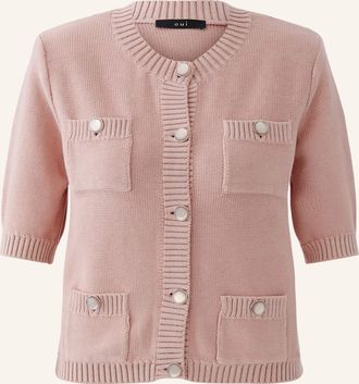 Oui Strickjacke rosa