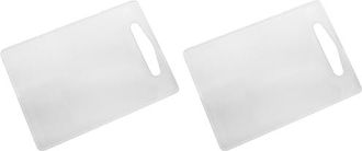 Fackelmann Fackelmann Schneidbrett, K&uuml;chenbrett aus Kunststoff, Fr&uuml;hst&uuml;cksbrettchen mit erh&ouml;htem Rand (Farbe: Grau), Menge: 1 St&uuml;ck (Packung mit 2)