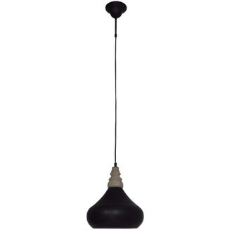 N&auml;ve Lampe suspendue plafonnier m&eacute;tal bois salle &agrave; manger lumi&egrave;re noir