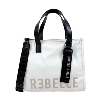 Rebelle Femme, Sacs, Blanc, Taille: ONE Size Poppy Nylon Tote