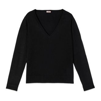 Oltre Damen, Strickwaren, Schwarzk, LGr&ouml;&szlig;e