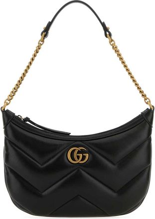 Gucci Kleine Marmont Schultertasche - Schwarz