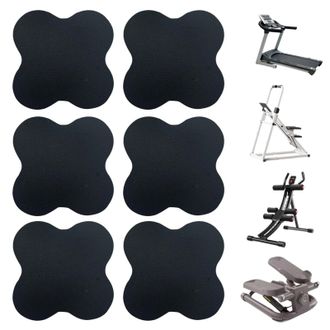 Generic Laufmatte auf Teppichb&ouml;den, rutschfest, sto&szlig;absorbierend, 6 St&uuml;ck, f&uuml;r Fitnessger&auml;te, Bodenschutz, f&uuml;r Haus, B&uuml;ro, Wohnung, Garage, Training, geeignet