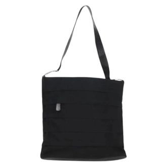 Ferragamo Sac bandouli&egrave;re en toile Pre-owned - Femme - Pre-owned - Noir - Taille: ONE Size