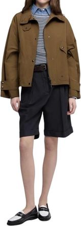 Aspesi Femme, Vestes, Brun, Taille: 34 FR Imperm&eacute;able Court Millepiedi