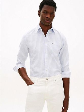 Tommy Hilfiger Chemise Oxfrord coupe standard rayures larges