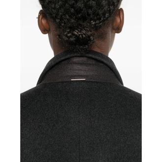 System Double-Breasted Wool Coat - Gray
