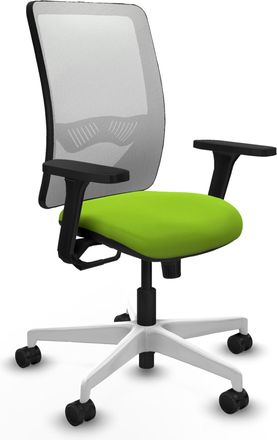 Piqueras y Crespo Arbeitsstuhl Zulema mit 3D-Armen, h&ouml;henverstellbare Lendenwirbelst&uuml;tze, ausgestattet mit 3 Positionen und Schneidschaum, mit Rollen von 65 mm, Nylon, 