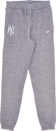 New Era Yankees Fleece Jogger Sweatpants Heather Grey/White - - Trousers - Herren - Grau - XS