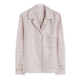 Max Mara Femme, Blouses et Chemises, Rose, Taille: 36 FR Chemise en soie imprim&eacute;e semi-ajust&eacute;e