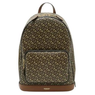 Burberry Pre-owned Vintage Canvas Backpack - Femme - Pre-owned - Brun - Taille: ONE Size