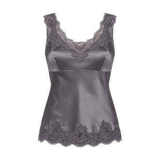 Dolce & Gabbana &Auml;rmelloses Top - - Tops - Damen - Grau - S