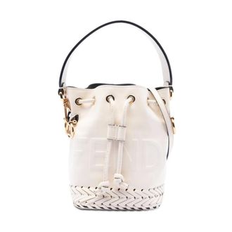 Fendi Sac seau en cuir Pre-owned - Femme - Pre-owned - Blanc - Taille: ONE Size