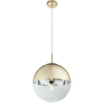 Globo Lighting Pendelleuchte varus mit Glaskugel Design in Gold & Klarglas, ø 30cm