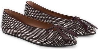 The Attico Ballerines &agrave; strass avec noeud