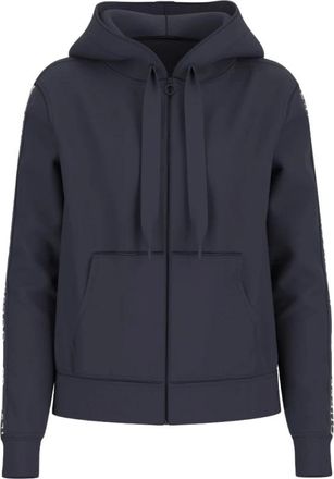 Guess Femme, Sweatshirts et sweats &agrave; capuche, Bleu, Taille: 42 FR SweaT-shirt zipp&eacute;