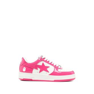 A Bathing Ape A Bathing Ape, Homme, Chaussures, Rose, Taille: 41 EU Bape Sta Patent Leather Baskets