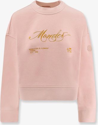 Moncler Cotton sweatshirt with Logo patch - MONCLER - gender_Woman
