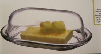 Pasabahce Europe Ware 98402 Pasabachce Butterdose, transparent
