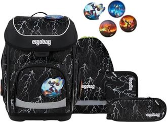 Ergobag Homme, Sacs, Noir, Taille: ONE Size Cubo Set Super ReflectBear