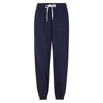 Polo Ralph Lauren Pantalon de jogging en molleton &agrave; cordon de serrage - Femme - Pantalons - Bleu - Taille: 40 FR