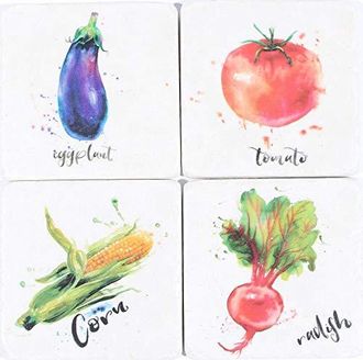 La Finesse Lafinesse Steinuntersetzer f&uuml;r hei&szlig; oder kalt Em7187, Steingut