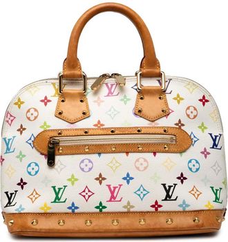 Louis Vuitton sac à main Alma PM à motif monogrammé (2004) - Blanc