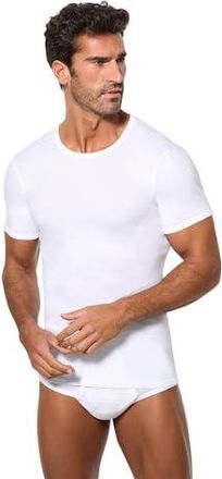Abanderado Niema Golphin abanderado Homme Camiseta De Manga Corta Cuello Redondo De Algodón Canalé Abanderado T-Shirt Not Applicable, Blanc (Blanco 001), Large (