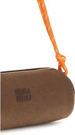 Miu Miu Recycled Polyamide Wallet - Brown