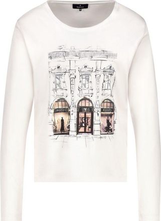 Monari T-Shirt Monari Filiale Funkennder City-Druck mit Strasssteinen