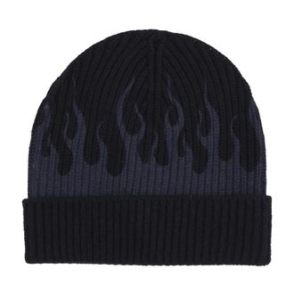 Vision Of Super Flames Beanie M&uuml;tze Schwarz/Grau - - Accessories - Herren - Schwarzk - ONE SIZE