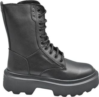 Janet & Janet Stiefel - High-Top Black Boots With Lace-Up Design - Gr. 40 (EU) - in Grau - f&uuml;r Damen