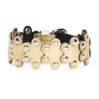 Red Valentino Femme, Accessoires, Jaune, Taille: ONE Size Bracelet en cuir tress&eacute;