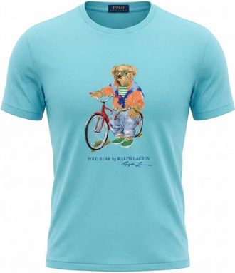 Ralph Lauren Homme, Tops, Bleu, Taille: M Polo Bear T-Shirt
