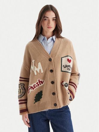 Max Mara Strickjacke Belgio 2525346082 Beige Relaxed Fit