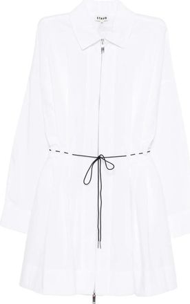 Staud Zip Drawstring Mini Dress