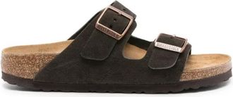 Birkenstock Loafer - Arizona Two-Strap Suede Sandals - Gr. 41 (EU) - in Braun - für Damen