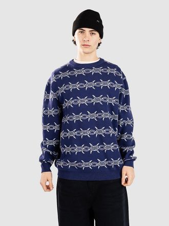 Santa Cruz Wired Knit Crew Pull bleu