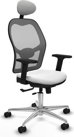 Piqueras y Crespo 24-Stunden-B&uuml;rostuhl mit 2D-Armen, h&ouml;henverstellbare Lendenwirbelst&uuml;tze und festes Kopfteil, ausgestattet mit Syncro/Traslack und injiziertem Schaumst