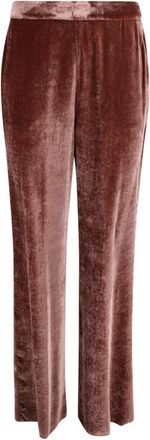 Etro Femme, Pantalons, Rose, Taille: 36 FR Velvet Palazzo Pantalons