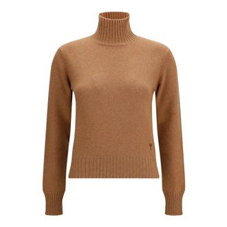 Ami Ami De Coeur Rollkragenpullover - - Knitwear - Damen - Braun - M