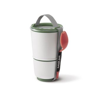 Black + Blum black+blum Lunch Becher - Olive, 300 ml; 550 ml Lunchbecher, Polypropylene/Tritan, weiß, One Size, 5