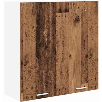 vidaXL Hängeschrank mit Tür Riga Altholz 80 x 31 x 80 cm Holzwerkstoff vidaXL