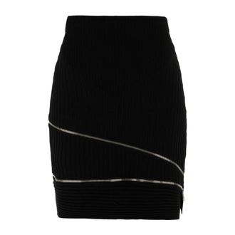 ADĀMO Andrea Adamo Bleistiftrock aus Rippstrick - - Skirts - Damen - Schwarzk - M