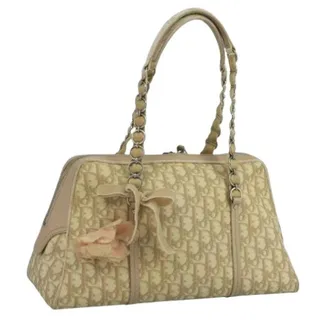 Dior Sac &agrave; bandouli&egrave;re vintage Pre-owned - Femme - Pre-owned - Beige - Taille: ONE Size